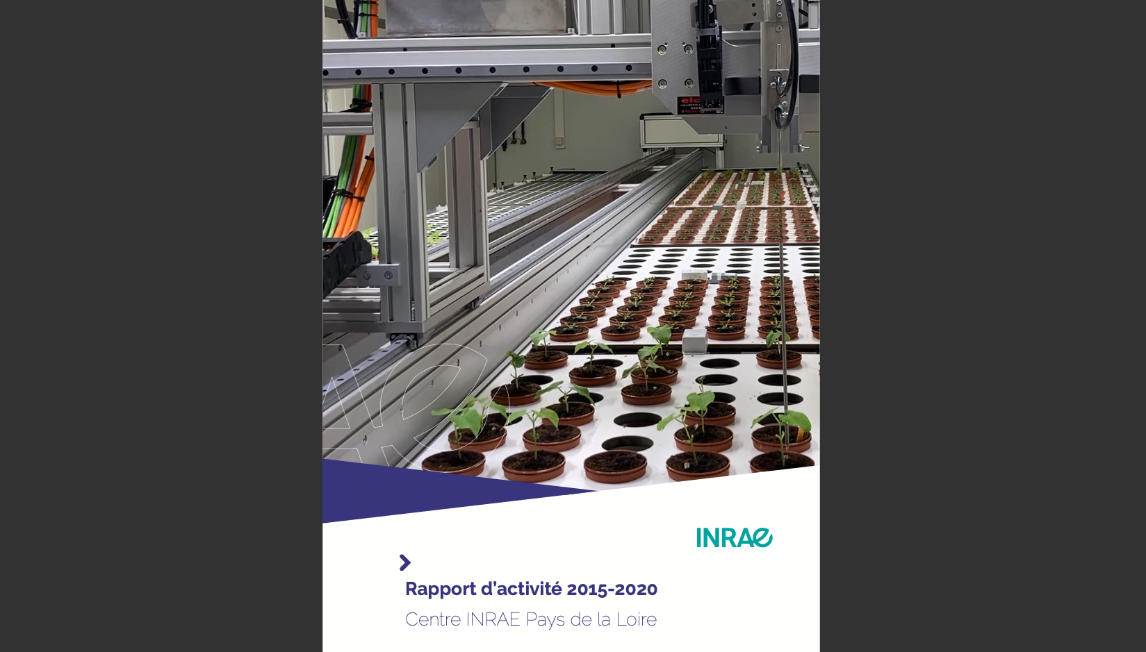 Le centre INRAE Pays de la Loire publie son rapport d'activité 2015 ...