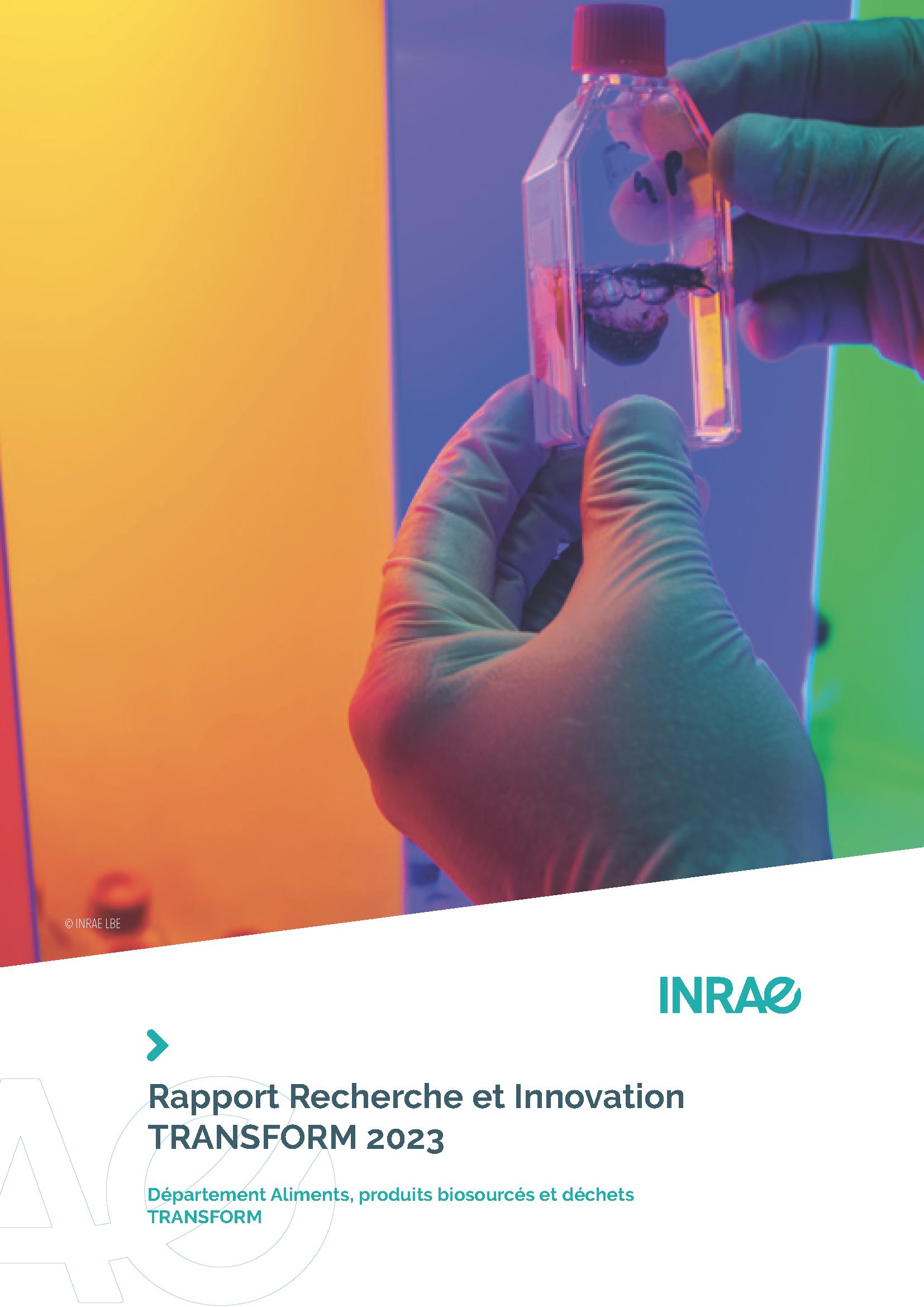 Le rapport Recherche et Innovation du département TRANSFORM 2023 est ...
